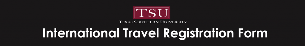 International Travel Registration Form | Office of Information ...